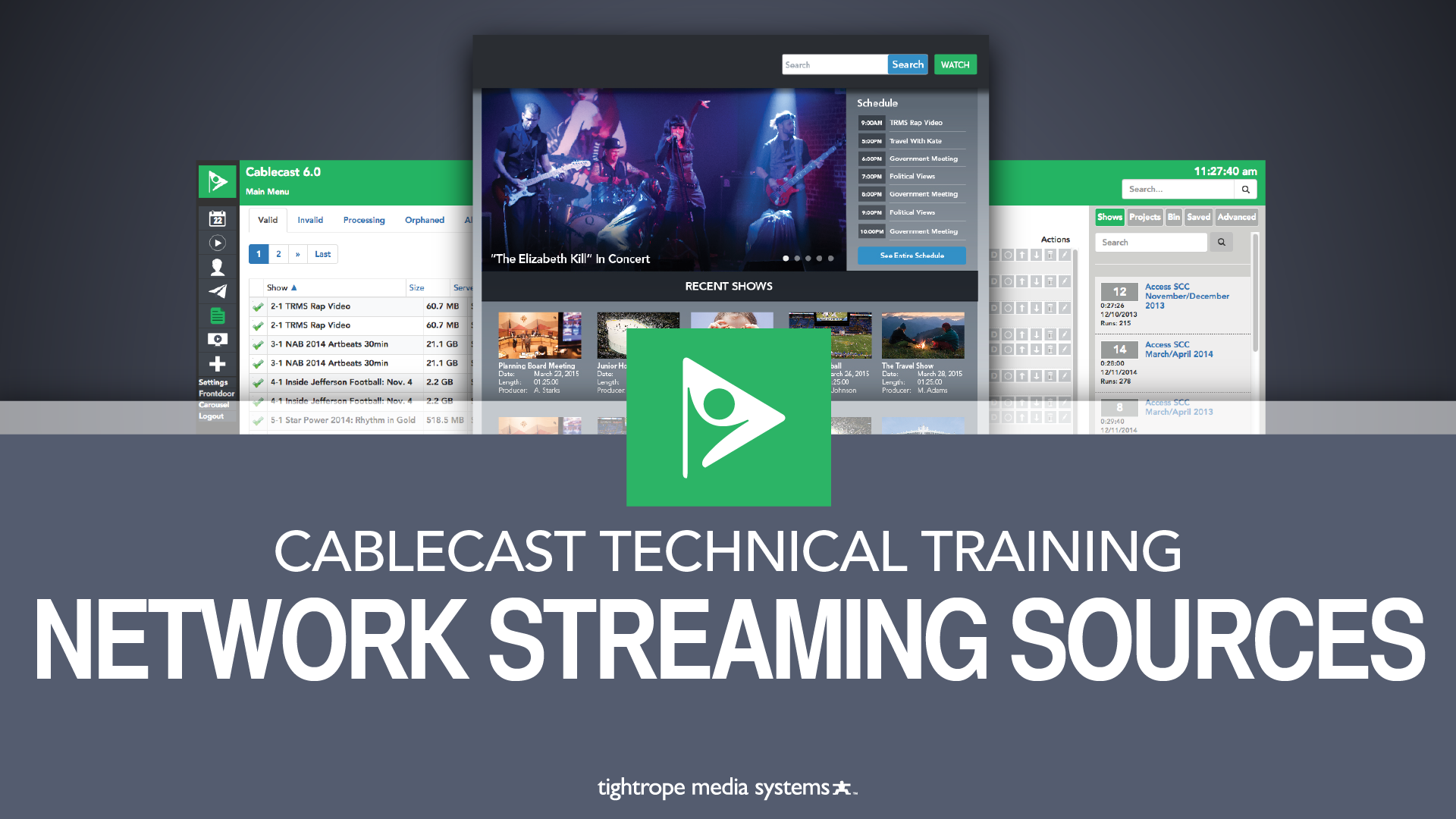 Cablecast Video Tutorials Webinars Cablecast Technical Training